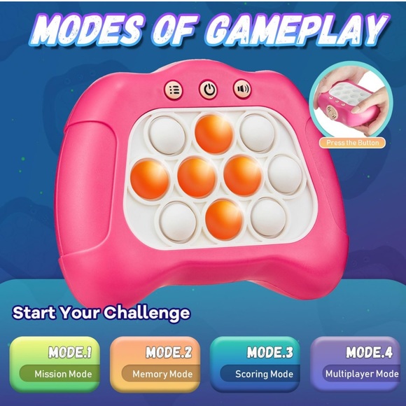 Toys | Quick Push Game For Kids 812pop Sensory Fidget Toys For Kids 612 ...